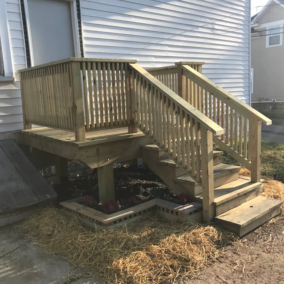 New Back Stoop and Stairs! | Hilltop Children's House