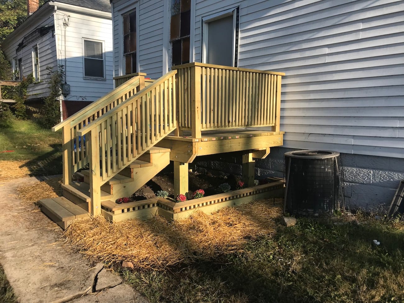 New Back Stoop and Stairs! | Hilltop Montessori School
